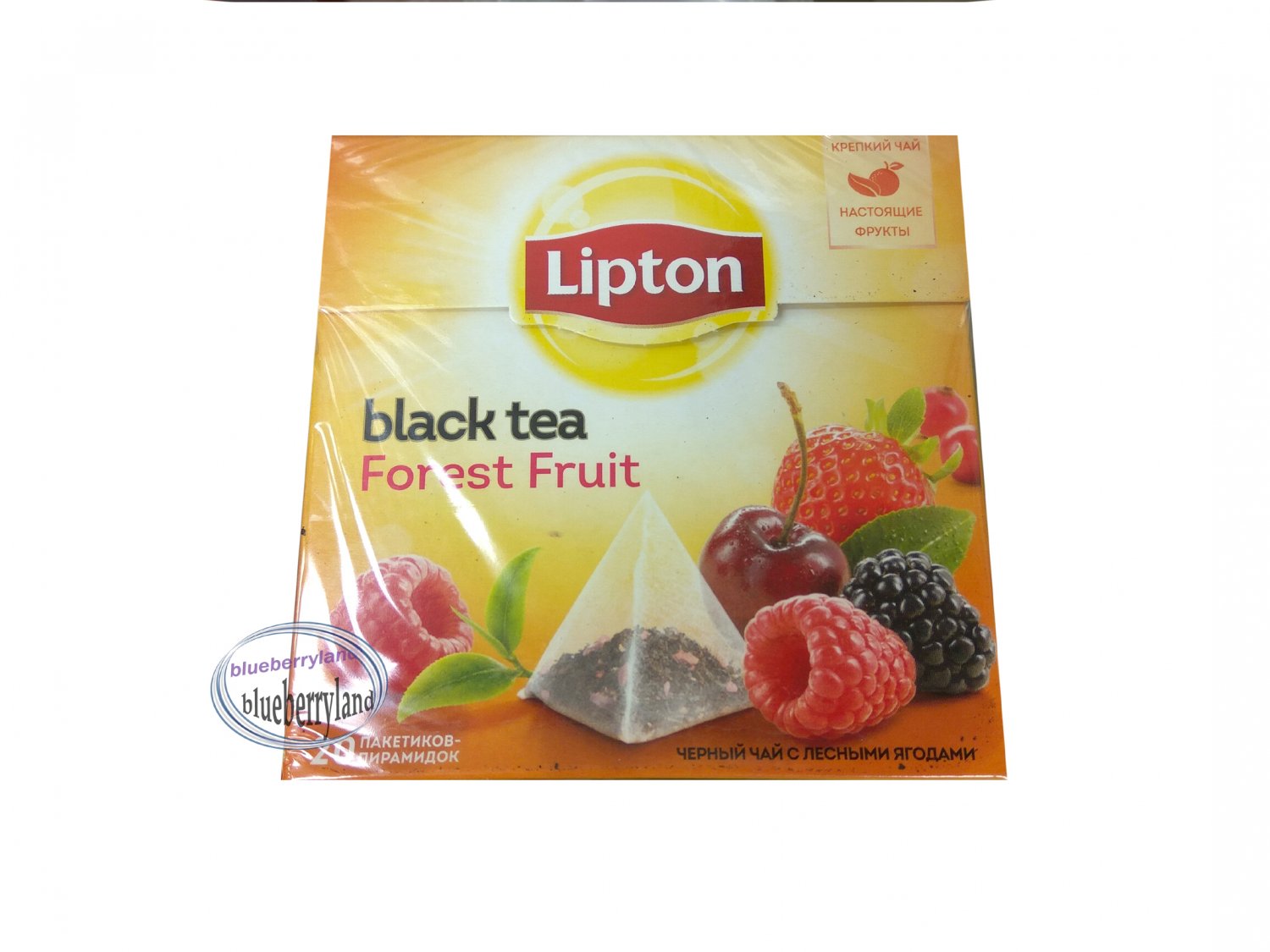 Lipton Black Tea Forest Fruit Premium Pyramid 20 Tea Bags