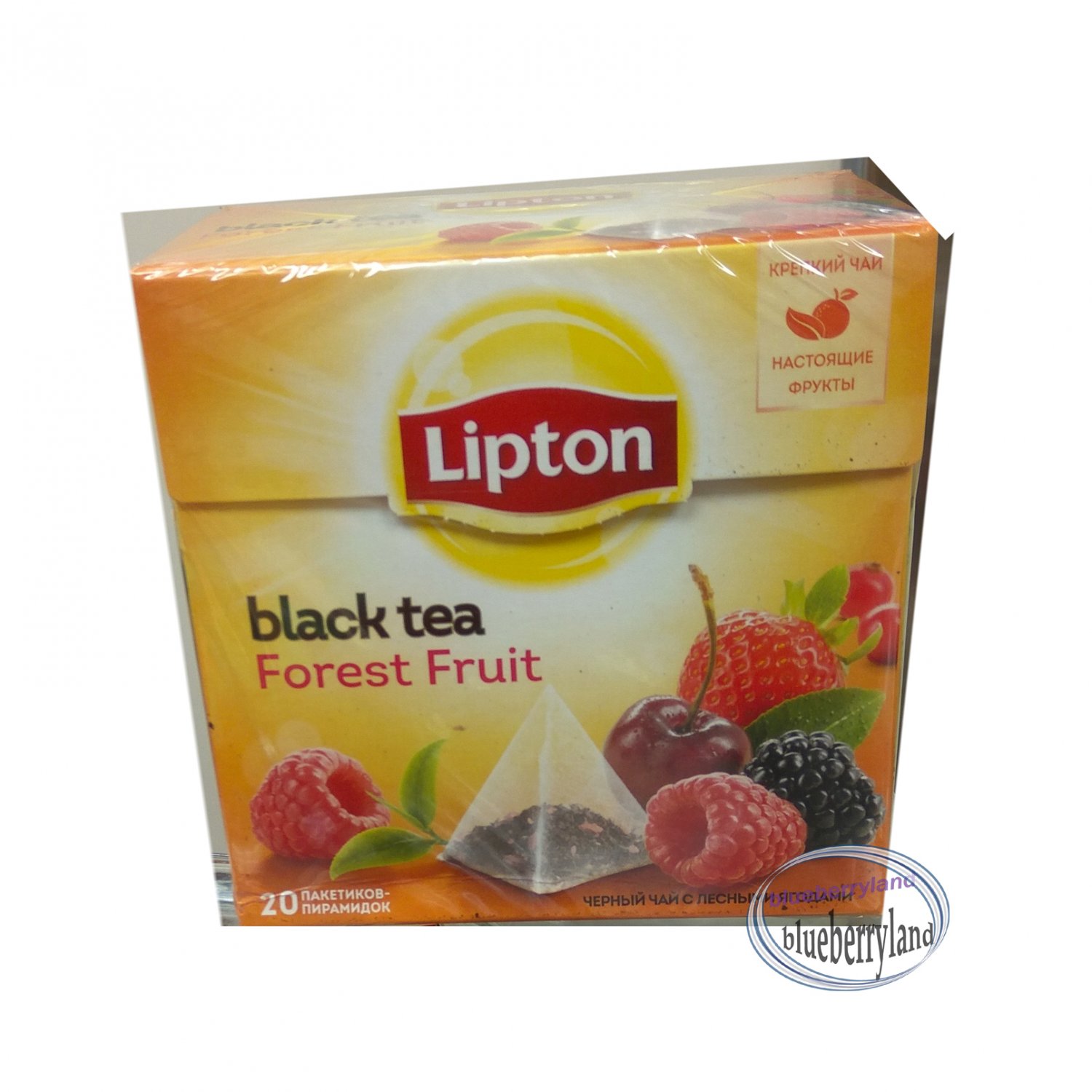 Lipton Black Tea Forest Fruit Premium Pyramid 20 Tea Bags