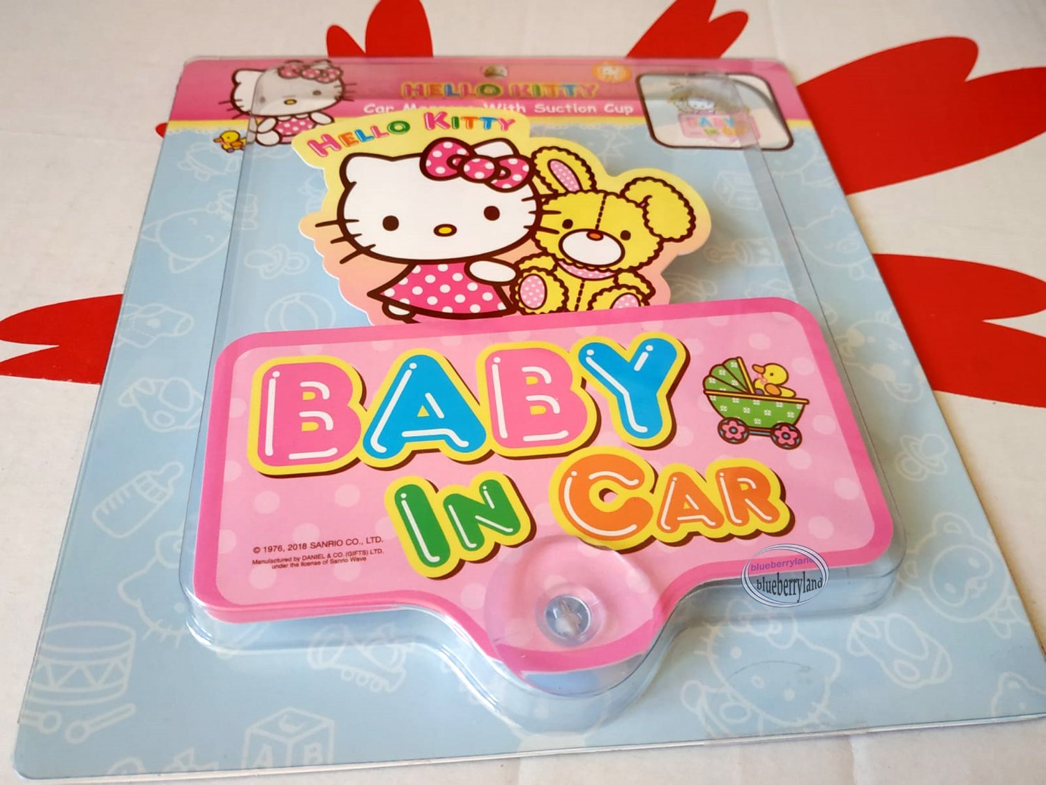 Sanrio Hello Kitty baby in car safety sign child babies girls swing ...
