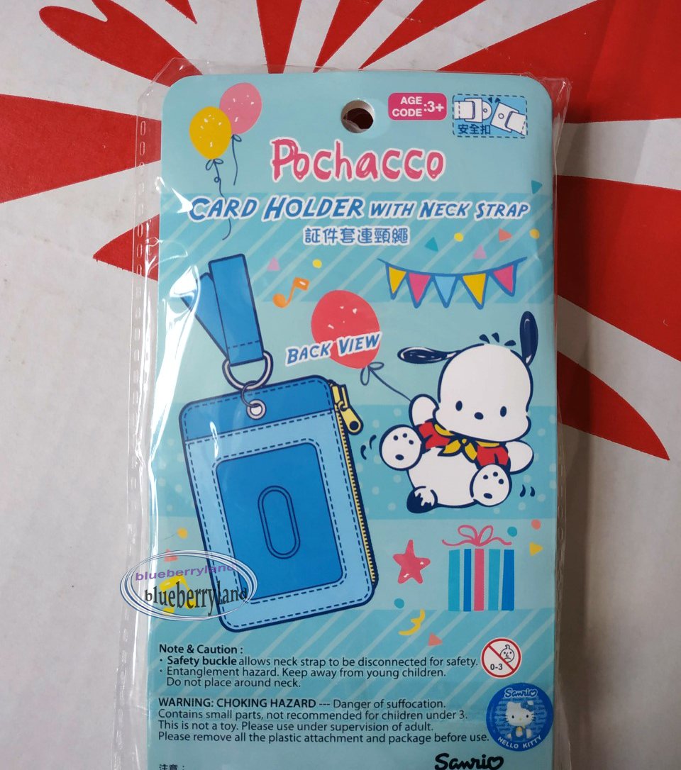 Sanrio Pochacco Lanyard Tag School Work Pass ID tags Holder boys Girls ...