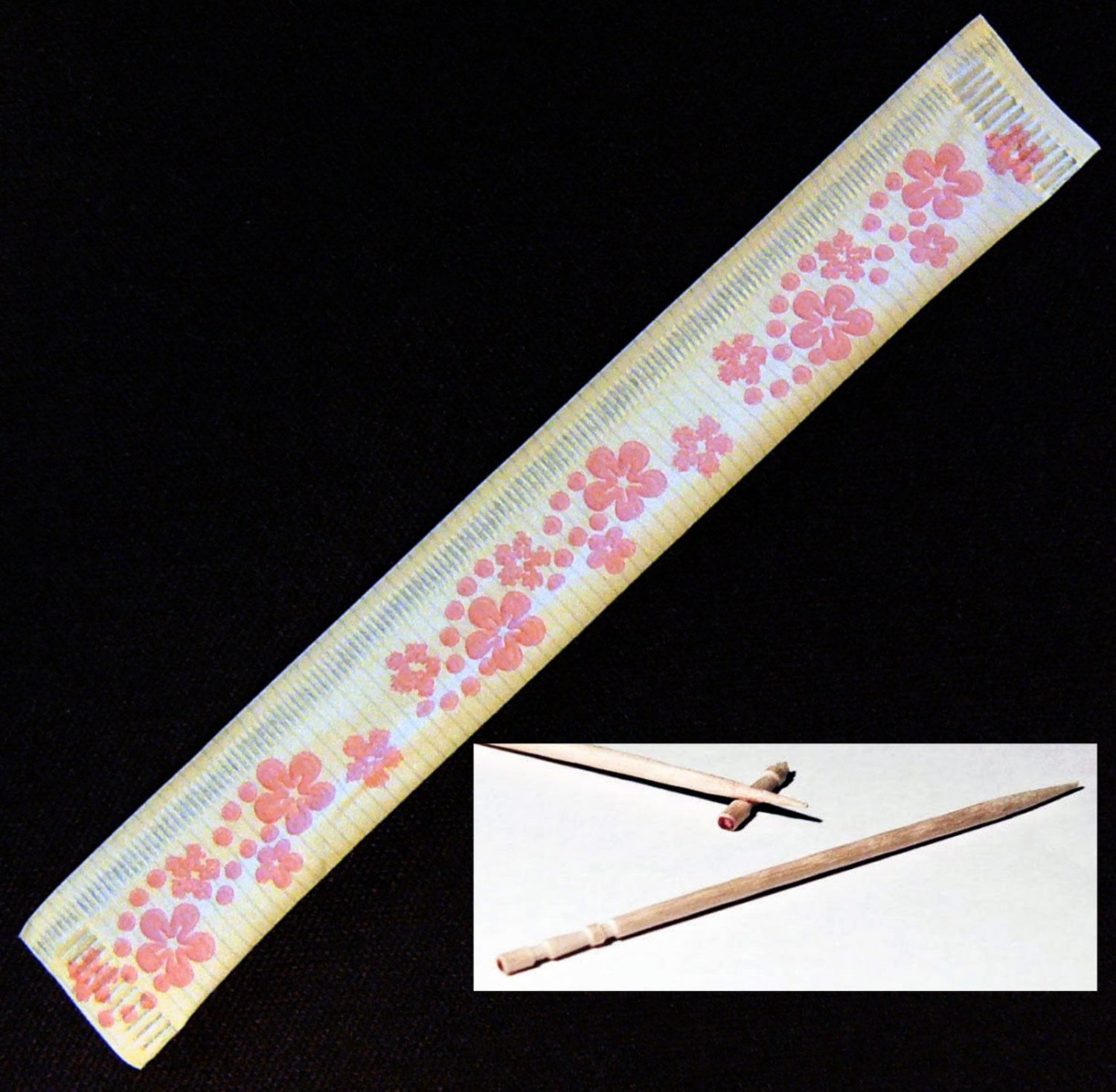 Japanese 2 x 300 Pcs Round Carved Wooden Toothpicks set Catering Party ...