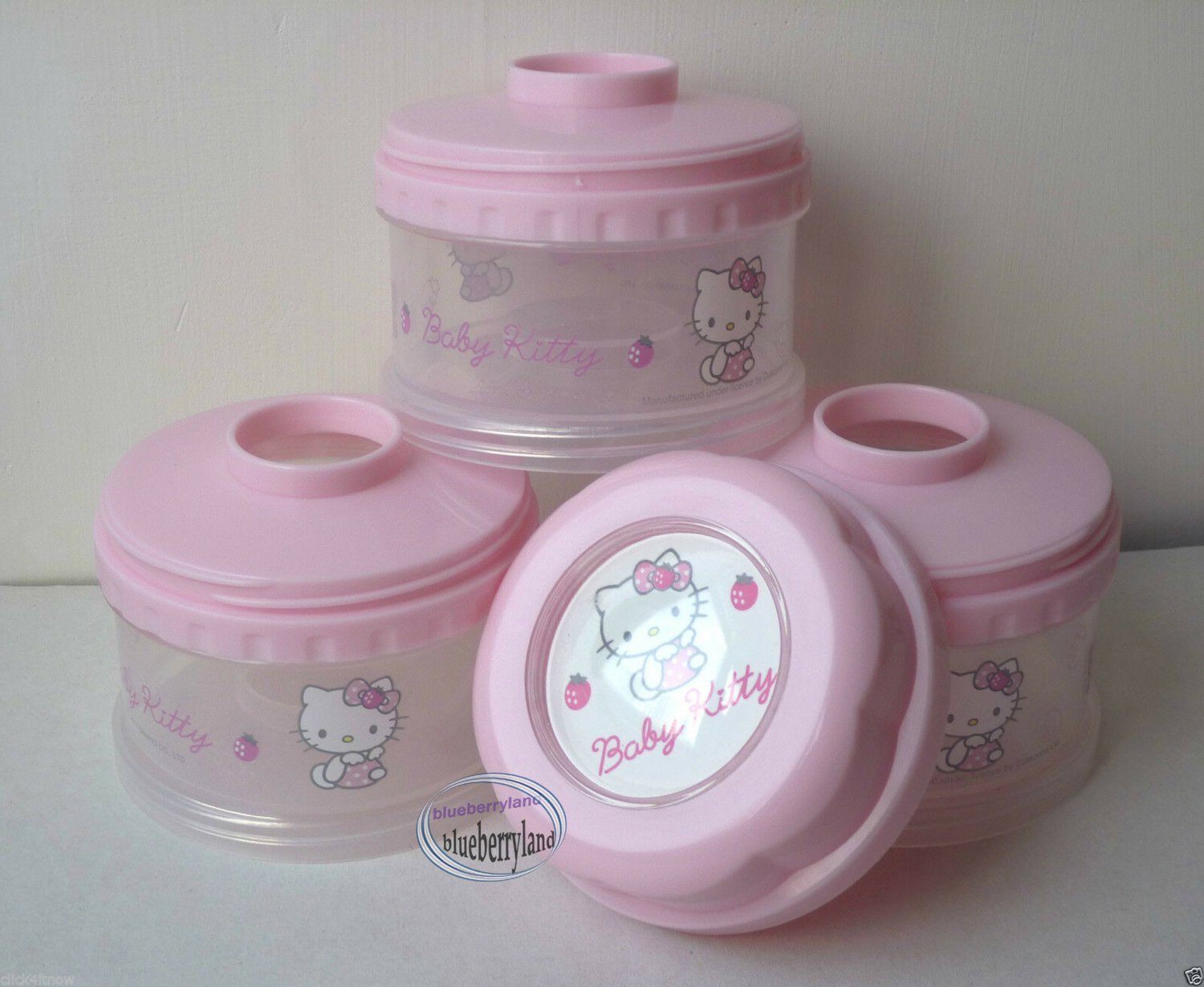 Sanrio HELLO KITTY Baby Milk Powder Formula Container Dispenser Pink