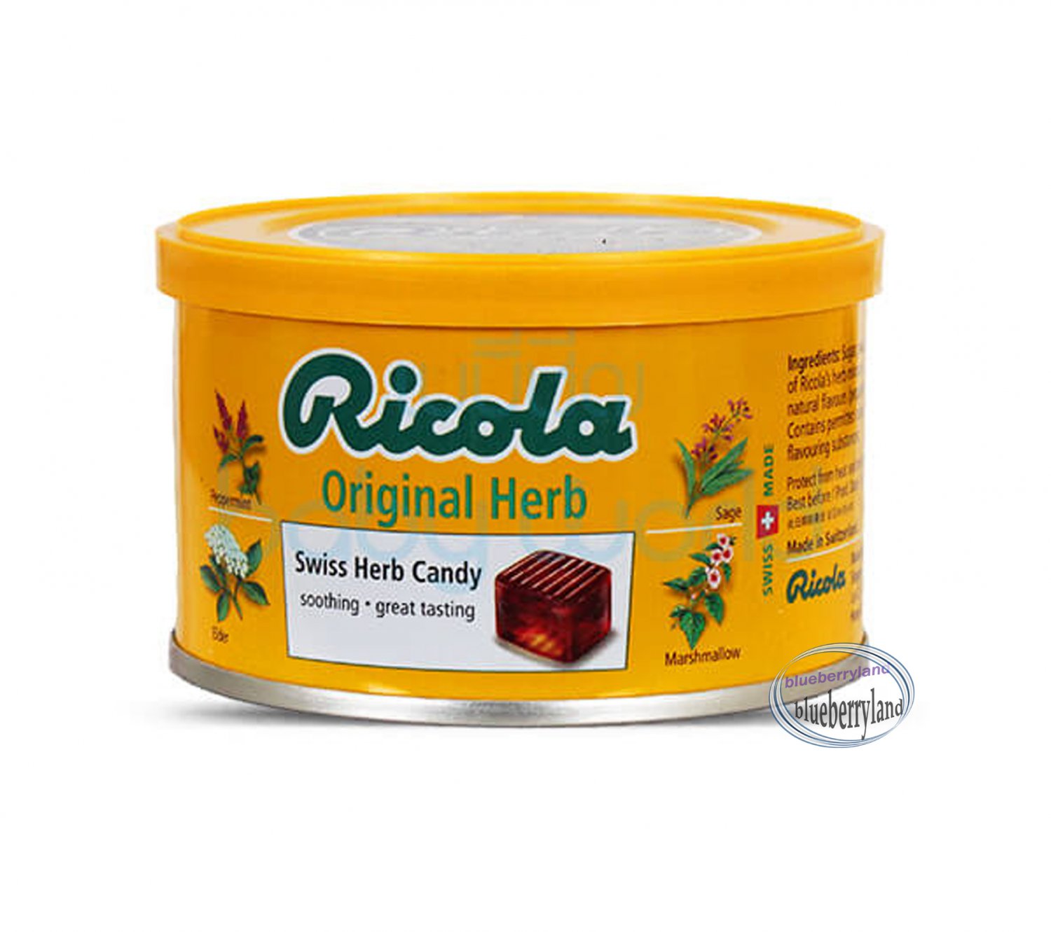 Ricola Original Herb Swiss Herb Candy 100g for Cough & Sore Throat 利口樂原味香草薄荷糖