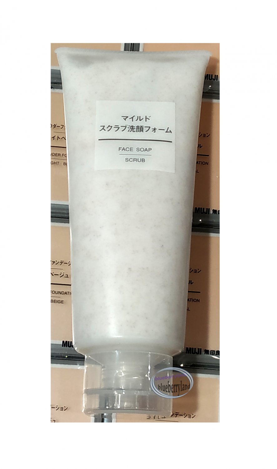 Japan Muji Mild Face Soap Scrub 200g facial care wash cleanser