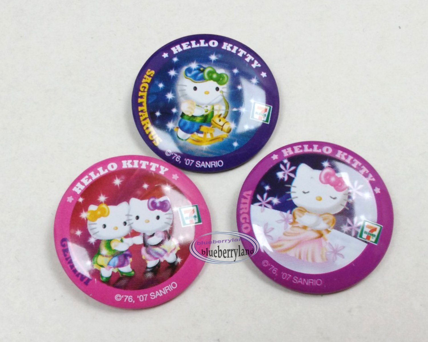 Sanrio Hello Kitty collectible Pins Badge 3 pieces set Pin buttons ...