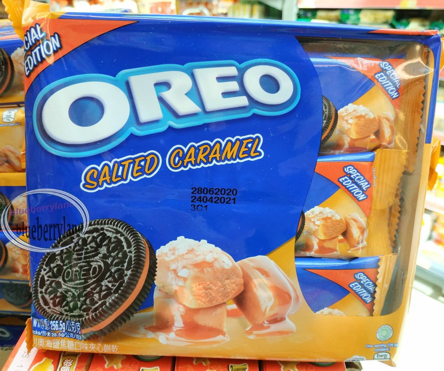 Oreo Salted Caramel flavor Sandwich cookie Biscuit packs sweets treats ...