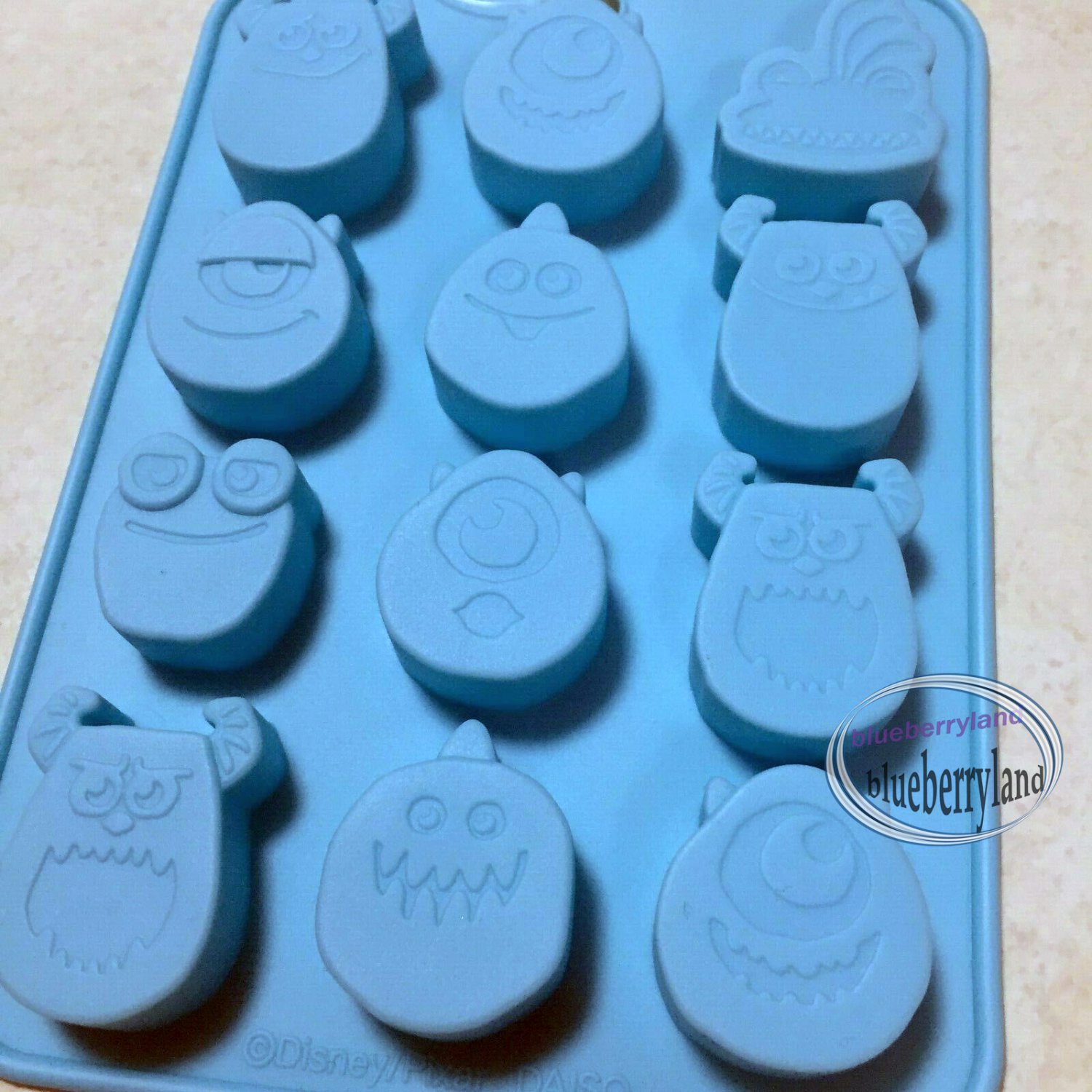 Disney Monsters Inc SILICONE Mold Food Cake Chocolate Mould jello ice ...
