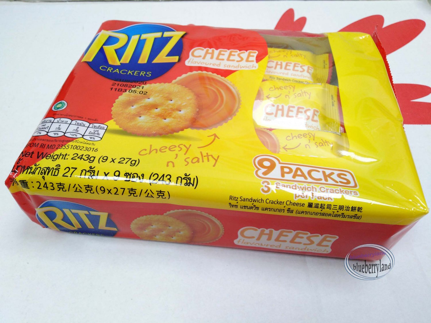 Ritz Cheese Flavor Sandwich Biscuit family pack cookie snacks cookies ...