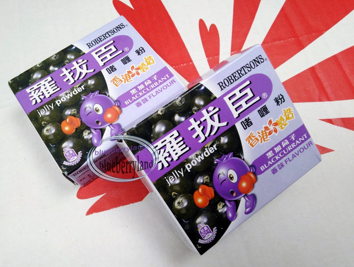 Robertsons Jelly Jello Powder Blackcurrant Flavour 80g x2 Sweets snacks ...
