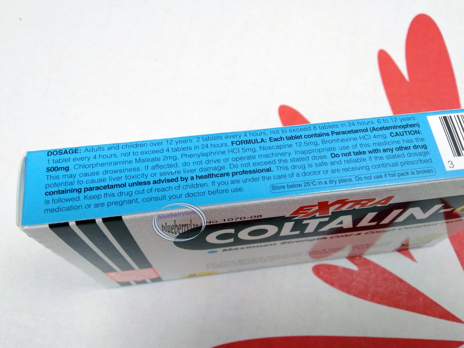 Coltalin - GP Extra 8 Pills Tablets Cough & Cold Complex Formula 幸福特強傷風咳素