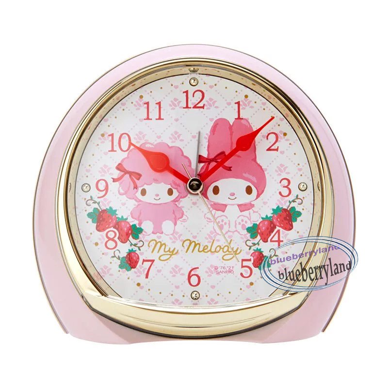 Sanrio My Melody Alarm Clock with LIGHT SWEEP SECOND & Music bedside ...