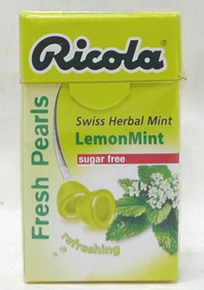Ricola Swiss Herbal Sugar-free Mint Lemon Pearls Candy 2 boxes Candies ...