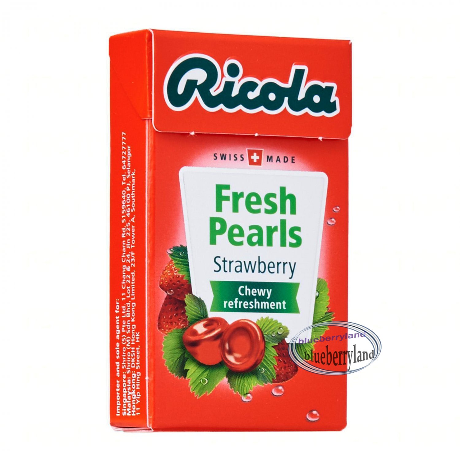 Ricola Swiss Herbal Sugar-free Mint Strawberry Pearls Candy 2 boxes ...
