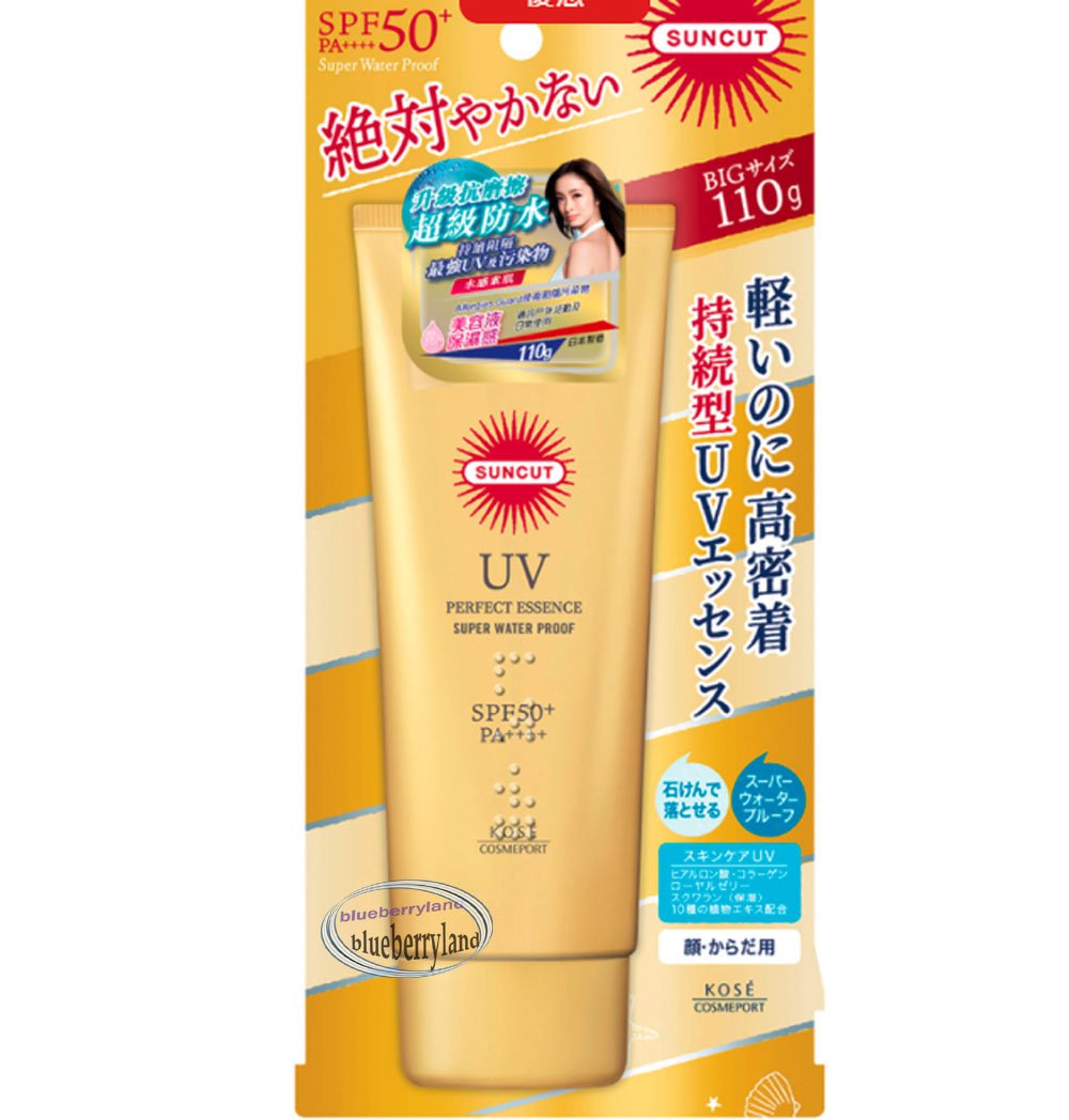 KOSE Suncut UV Perfect Essence Sunscreen Super waterproof Face & Body SPF 50+ PA+++ sun block
