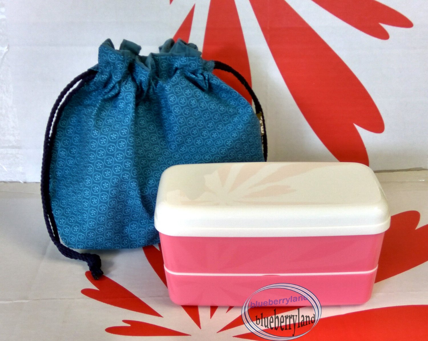 Japan Bento 2 Tiered Lunch Box Set Chopstick Belt Bag Food Container ...