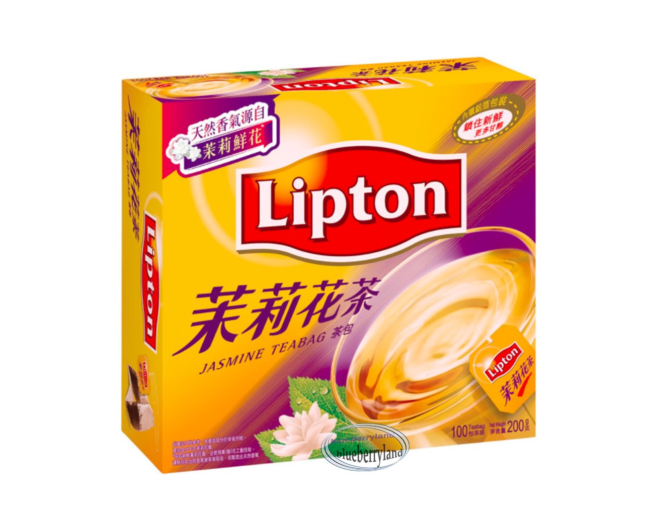 Lipton Jasmine Tea Bag Box of 100 teabags Chinese Green tea healthy hot ...