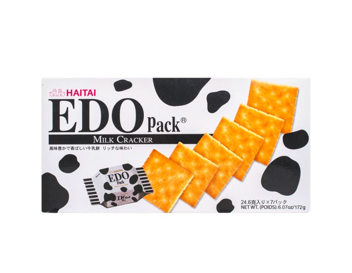 EDO Pack Milk Flavour Cracker 172g biscuits snacks cookies ladies sweets