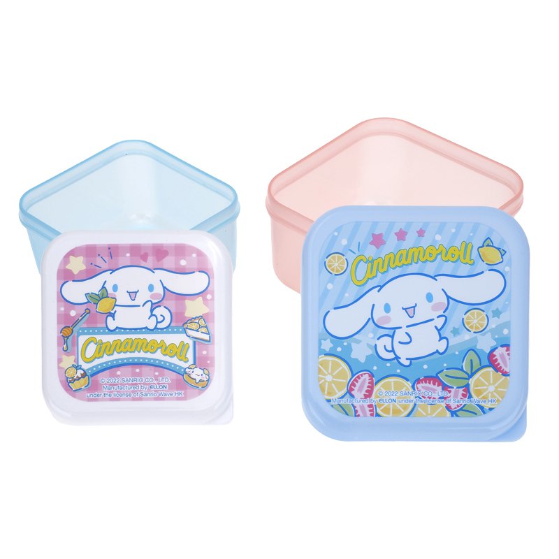 Sanrio Cinnamoroll Snack Box Food Container Plastic Case X 2 Pcs SQUARE Y22