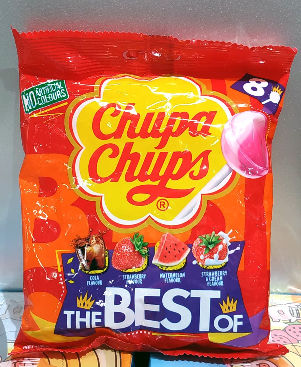 Chupa Chups Lollipops Candy The Best of Cola Creamy Fruit Party kids ...