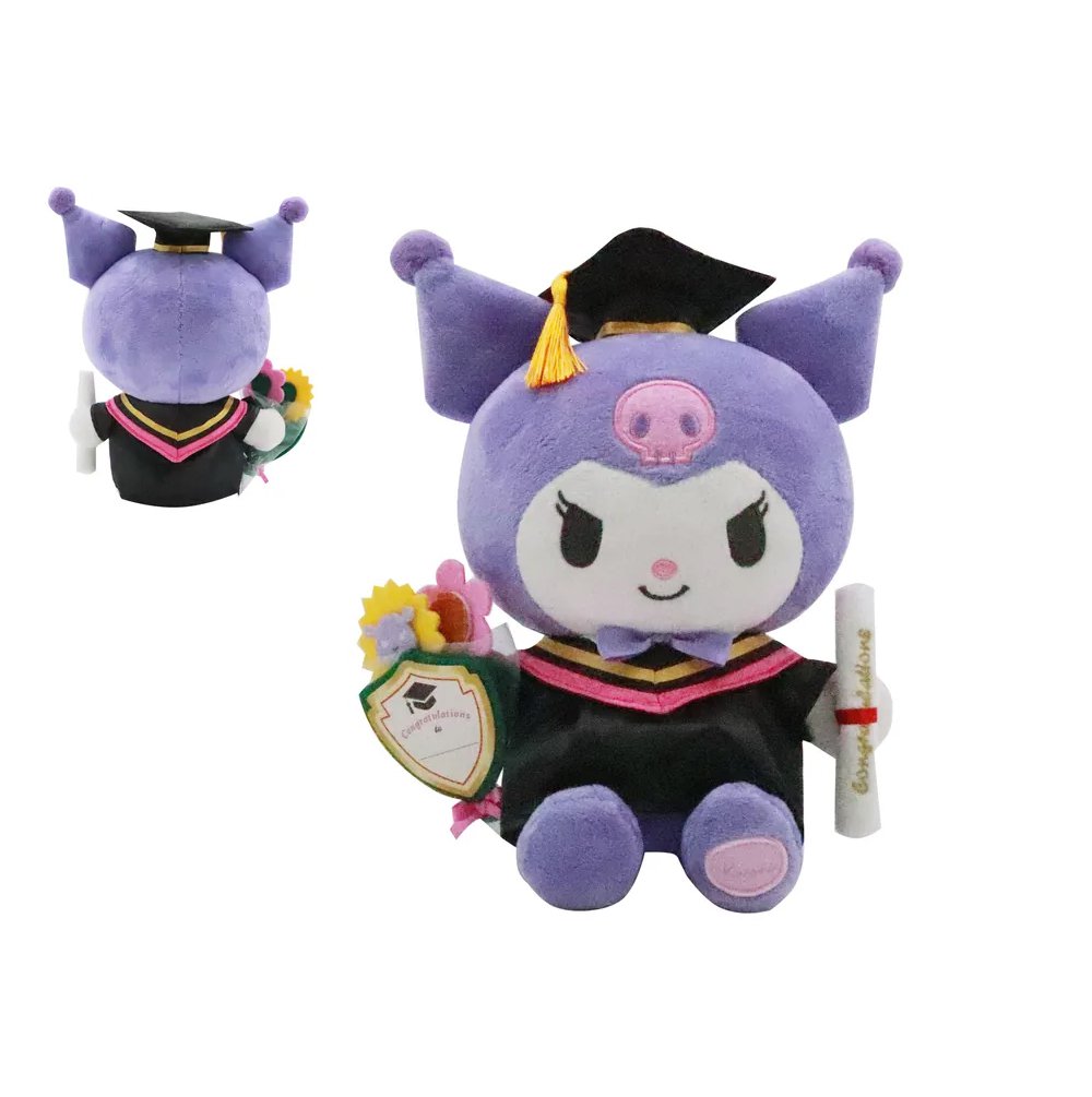 Sanrio Kuromi 30cm Tall Plush Doll figure Graduation GIFT school ...