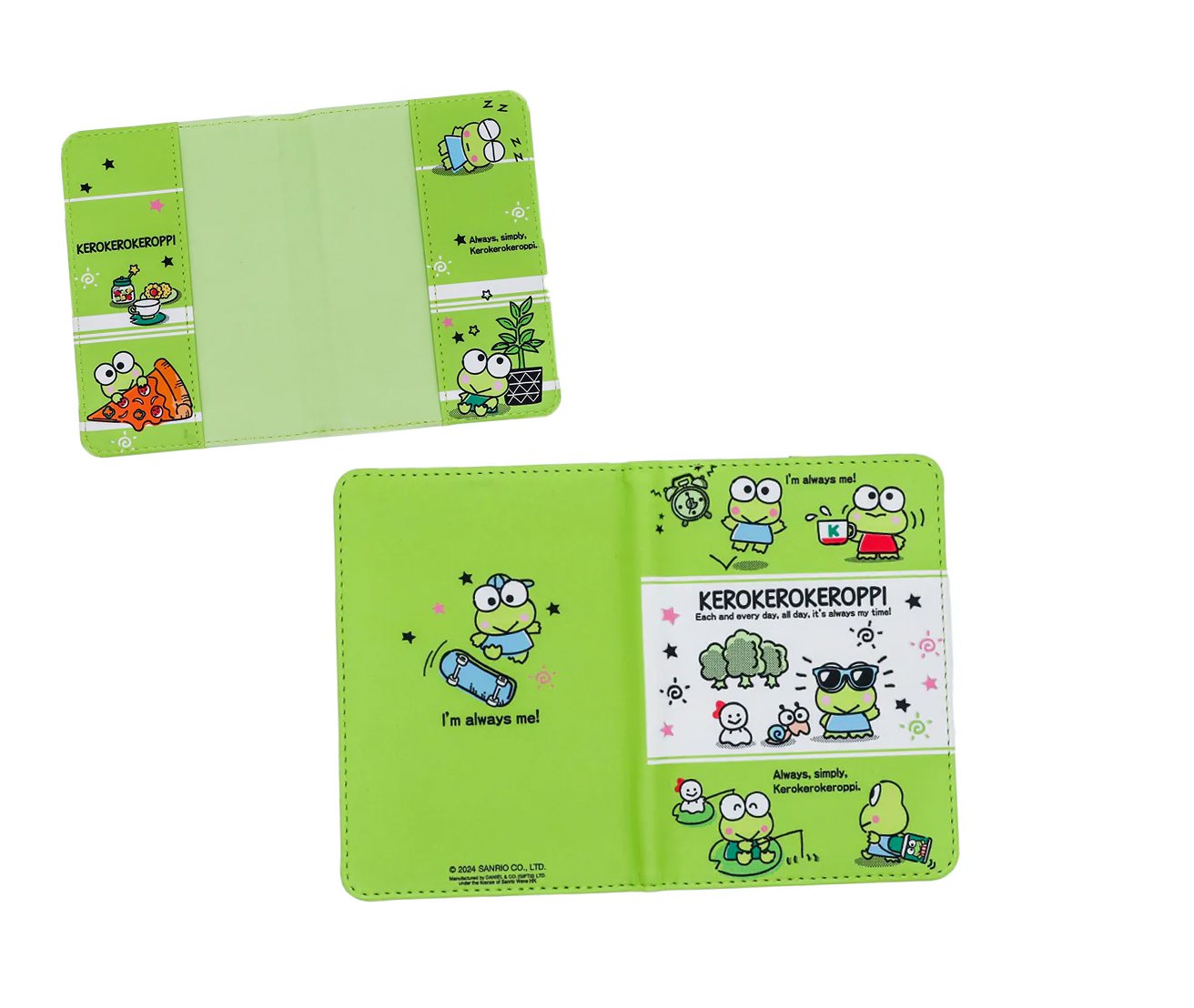 Sanrio Kerokerokeroppi Multipurpose Holder Passport cover travel doc ...