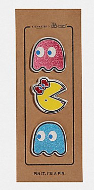 Coach Ms. Pac-Man & Ghost Pin Set
