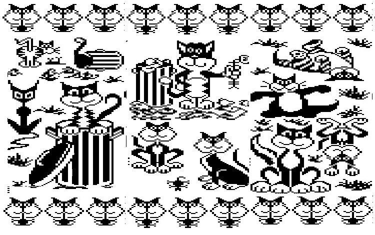 The Fairisle Cat Pattern Book for Electronic Knitting Machines with DAK ...