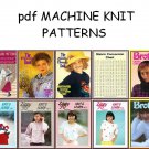23 BOND knitting machine pattern books on CD
