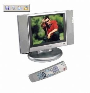 AXION 16-3350 8 LCD PORTABLE TV WITH CARD READER