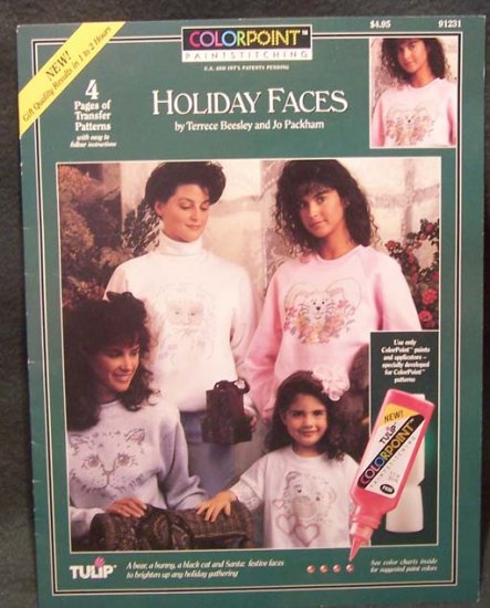 Holiday Faces – Colorpoint Paint Stitching Booklet 91231