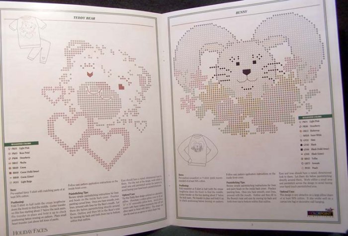 Holiday Faces – Colorpoint Paint Stitching Booklet 91231