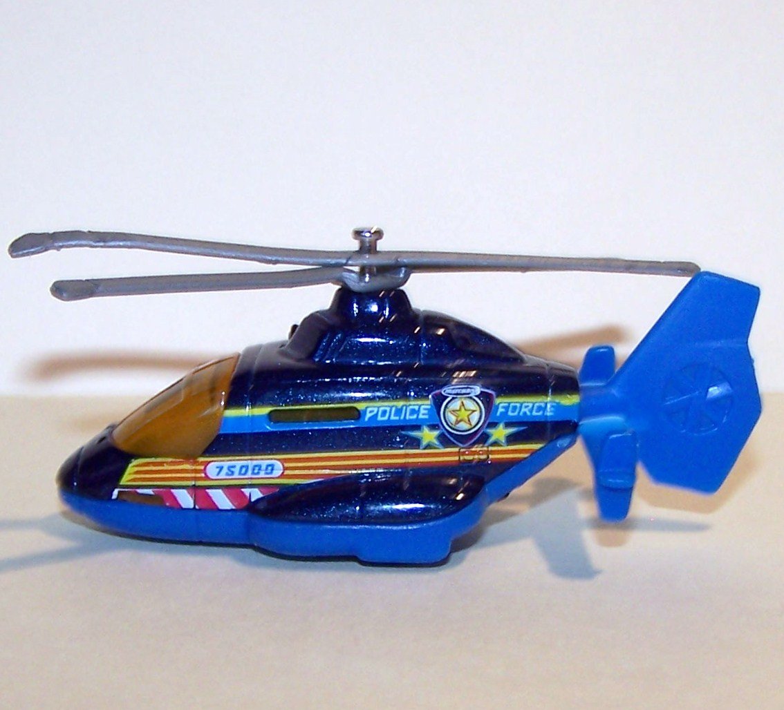 Matchbox 2002 Sea Rescue Helicopter Blue Police Force Model Toy
