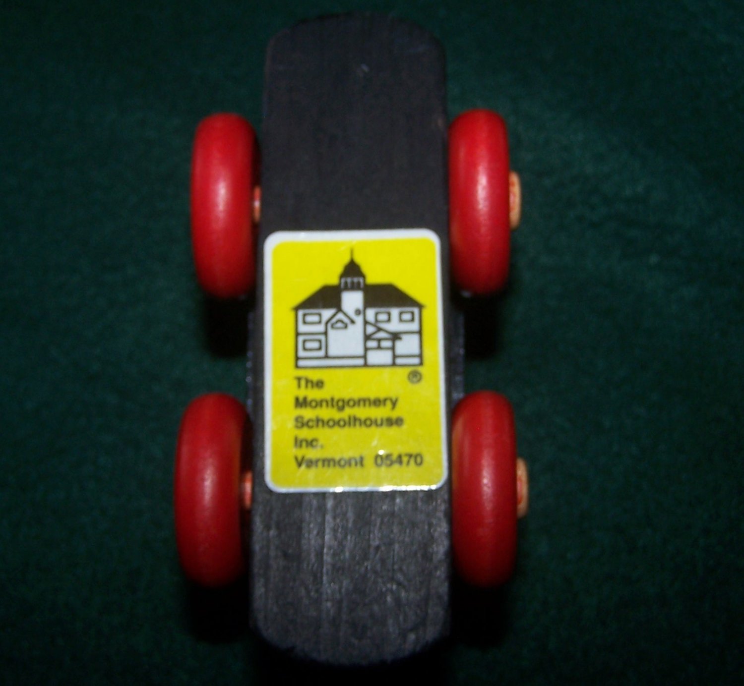 Vintage Wooden Midget Railway Train - 6 PIECE Montgomery Schoolhouse