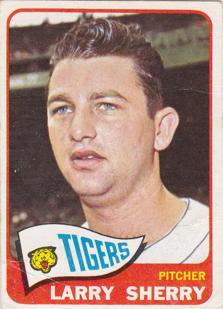 LARRY SHERRY 1965 TOPPS #408 DETROIT TIGERS www.AllstarZsports.com