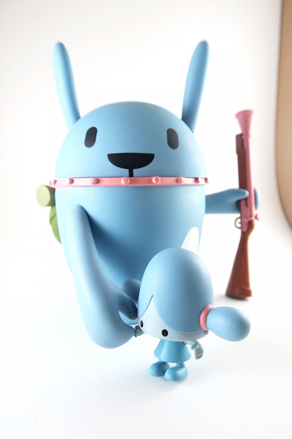 Rolitoland 7.5 inch Nedzed blue rabbit included mini figure