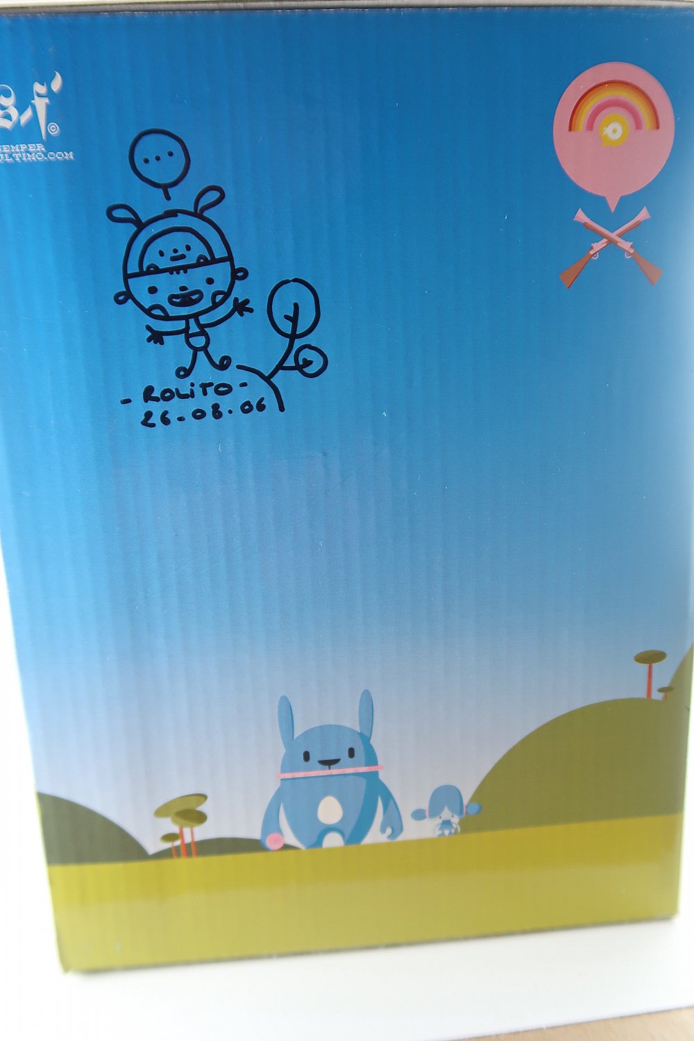 Rolitoland 7.5 inch Nedzed blue rabbit included mini figure