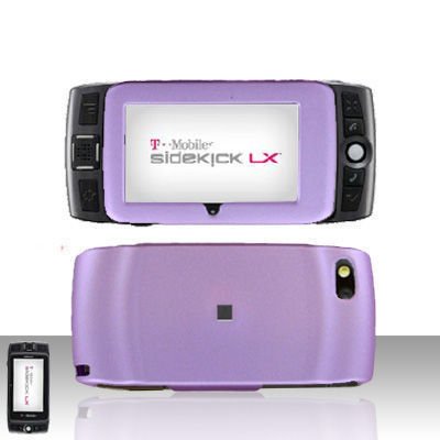 Sidekick LX 2009 LX2009 Purple Cover Case Rubberized Snap on Protector