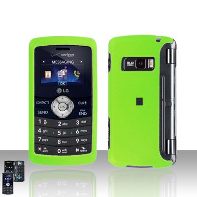 Neon Green Rubberized Cover Case Snap on Protector for LG env3 VX9200
