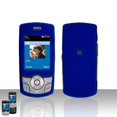 Blue Cover Case Snap on Protector + Car Charger for Samsung T659