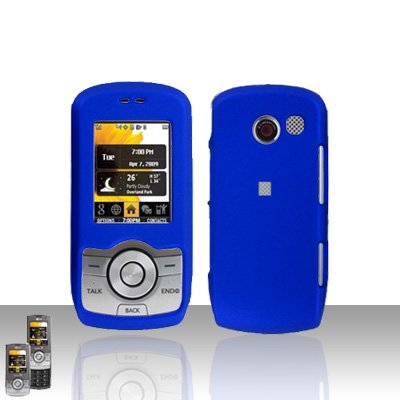 Blue Case Cover Snap on Protector + Car Charger for LG Lyric MT375