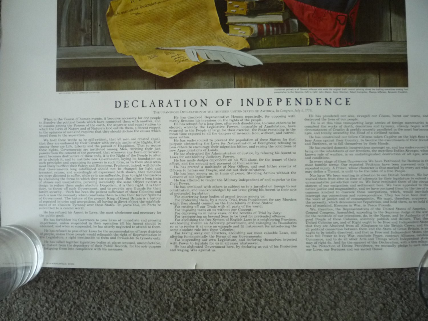 Declaration of Independence print Echelon Publishing Minneapolis