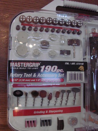 Tools Mastergrip Rotary Tool Kit 190 Piece Set