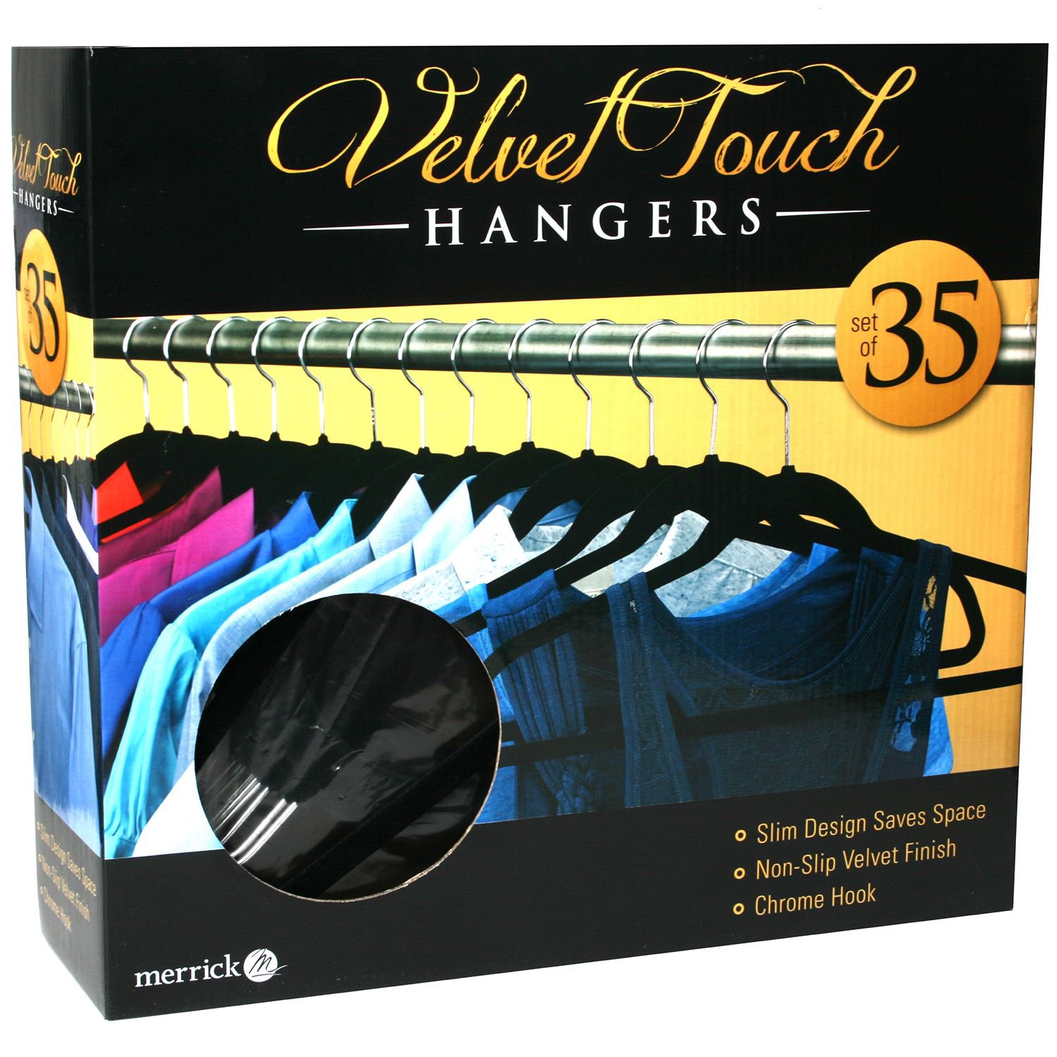 Merrick Velvet Touch Hangers 35 Count