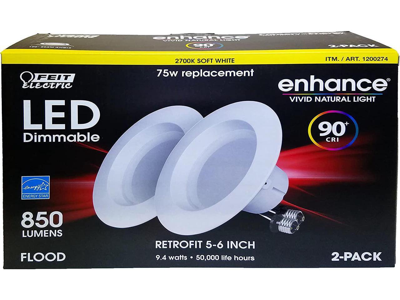 Light Recessed LED Dimmable 2 PACK