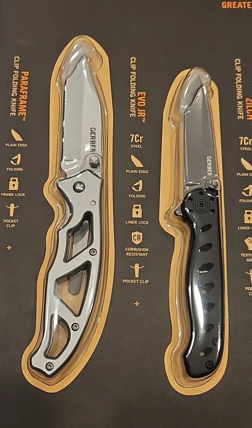 Knife Survival Tool The Gerber Folding Knife Set ,Camping,Hunting,Sports