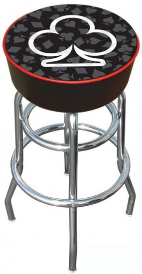 VEGAS CLUB POKER CARD BAR STOOL GAME CHAIR FREE SHIPPIN