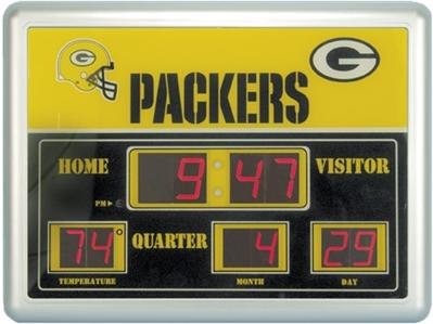 GREEN BAY PACKERS NFL SCOREBOARD GAME CLOCK FREE SHIPP
