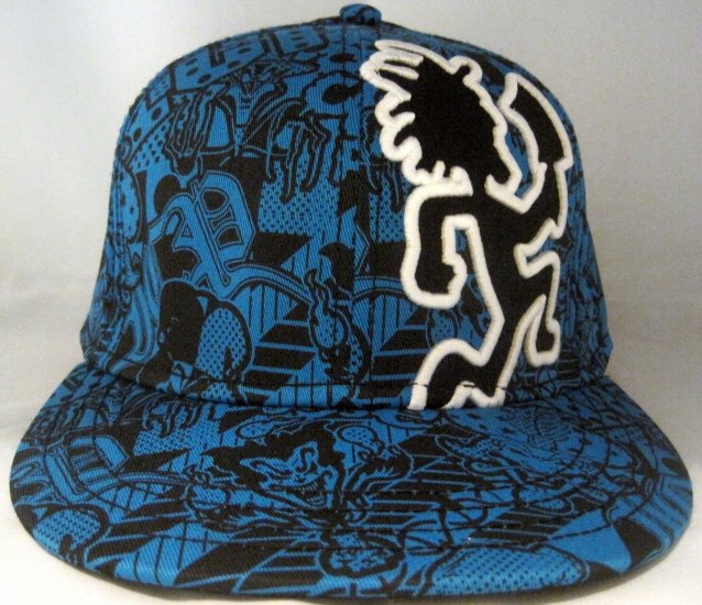 Insane Clown Posse ICP Concert Hatchetman Hat Cap Blue