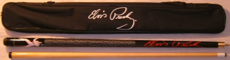 Elvis Presley White Suit Concert Pool Table Cue Stick