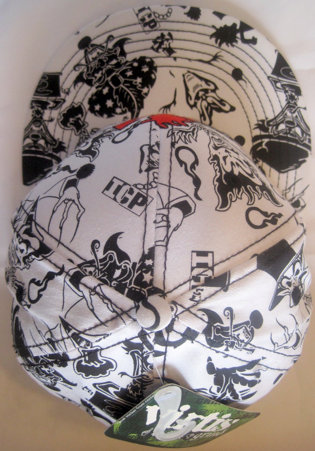 Insane Clown Posse ICP Concert Hatchetman Hat Cap Flex Fitted White